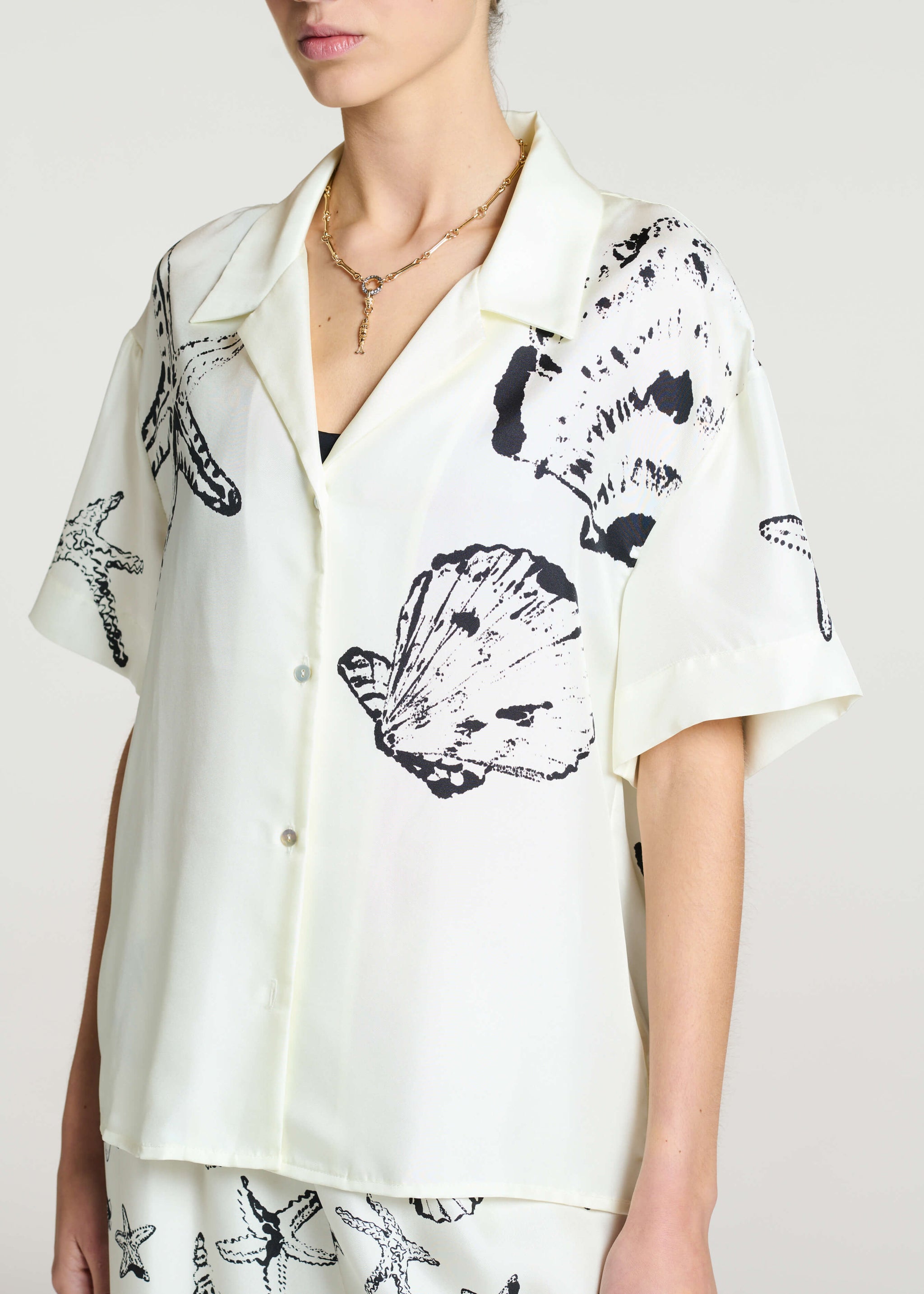 ASCENO x Lucy Delius Rock Pool Silk Shirt